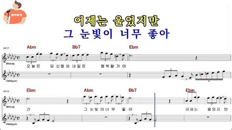 사랑밖엔 난 몰라 심수봉 노래방 악보 가사 노래배우기 Mr 반주 코드 네이버 Tv