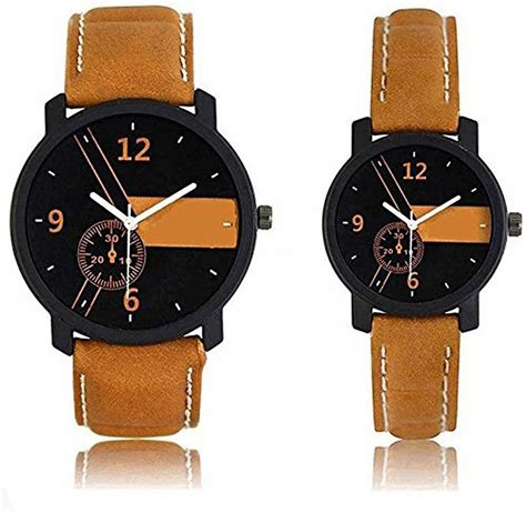 Couple Watch With Hubby Wifey Dial Watch For Men Pack Couple Watches Watch Set