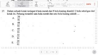 Cara Penyelesaian Soal Peluang Matematika