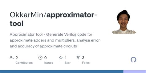github okkarmin approximator tool approximator tool generate verilog code for approximate
