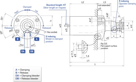 Swing Clamp With Planar Rotation 160 Bar With Sensing Rod Plxa
