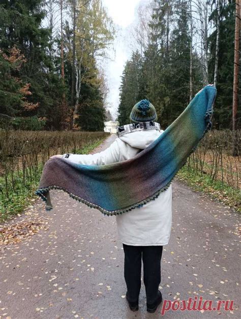 Шаль для морской царицы как я сочинила зимний комплект мастер класс Вязание шали шарфы