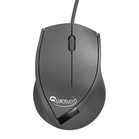Quantum USB Wired Mouse DPI Optical Sensor Plug Play Ergonomic Mouse For Comfortable