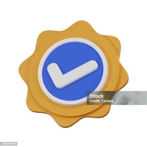 최소 인증 배지 아이콘입니다 3d 렌더링 격리 그림입니다 3차원 형태에 대한 스톡 사진 및 기타 이미지 3차원 형태 개념 개념과 주제 Istock