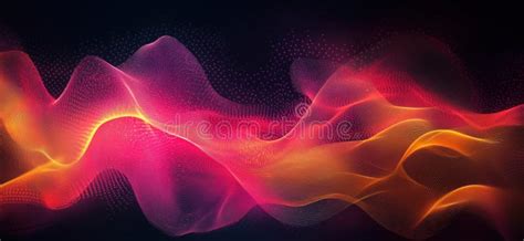 Abstract Wave Patterns In Vibrant Pink Orange And Purple Hues With