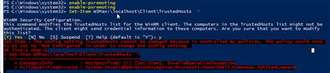 Can I Know How To Add Trustedhosts In Powershell Stack Overflow