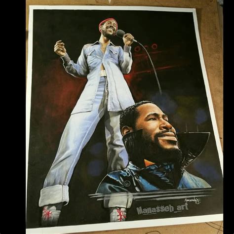 Art Of Manasseh Johnson Marvin Gaye Commission Manassehart Marvingaye Artlife