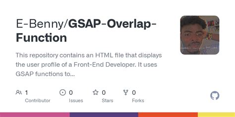 github e benny gsap overlap function this repository contains an