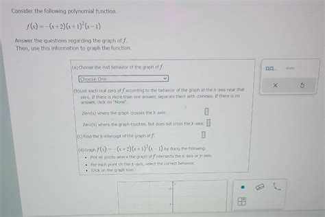 solved consider the following polynomial function