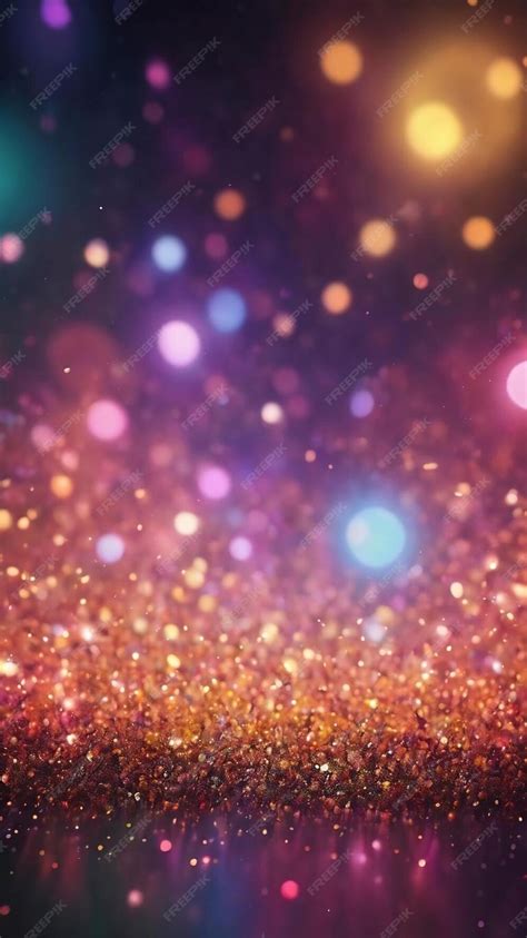 Premium Photo Abstract Background With Moving And Flicker Particles Backdrop Of Bokeh