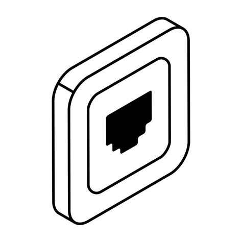 Perfect Design Icon Of Ethernet Port 20081567 Vector Art At Vecteezy