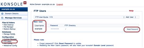 Where To Find Your Ftp Login Details Via Konsoleh Xneelo Help Centre