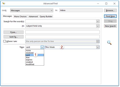 How To Search Emails By Sentdeletedreceived Date And Time In Outlook