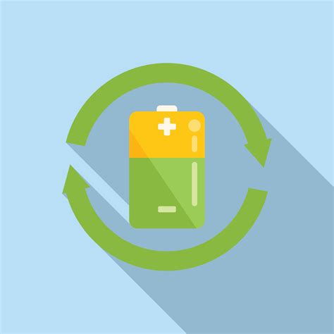 Recycle Battery Icon Flat Vector Water Solar Vector Art At Vecteezy