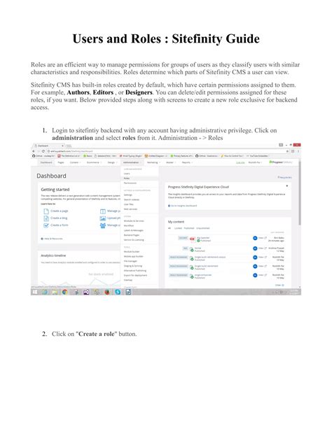 users and roles sitefinity guide odt
