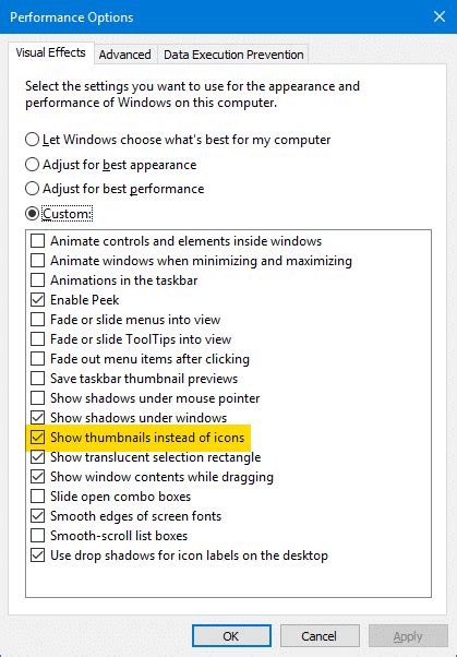 Fix Thumbnails Not Showing Up In File Explorer Winhelponline