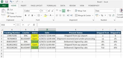 Create Auto Courier Tracking In Excel Vba By Crazyitsme