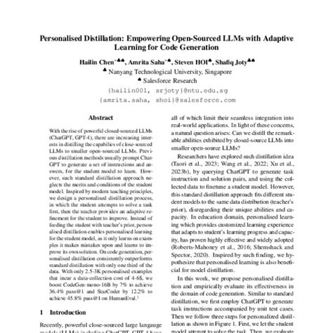 Personalized Distillation Empowering Open Sourced Llms With Adaptive