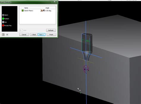 Revolved Ifeature Sketch Plane And Rotation Autodesk Community