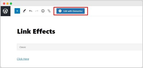 How To Add Amazing Effects To The Links On Your Elementor Site