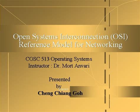 open systems interconnection osi reference model for networking