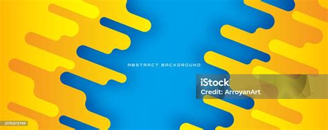 3d 블루 옐로우 추상 배경 겹침 레이어는 둥근 모양 효과 장식으로 밝은 공간에 있습니다 종이 컷 스타일의 미니멀 배너 웹 전단지 카드 또는 브로셔 표지를 위한 현대적인