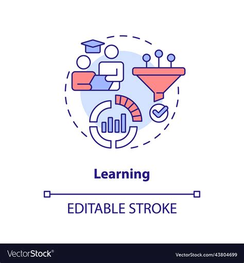 Learning Concept Icon Royalty Free Vector Image