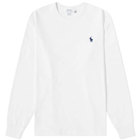 Polo Ralph Lauren Heavyweight Long Sleeve T Shirt White End