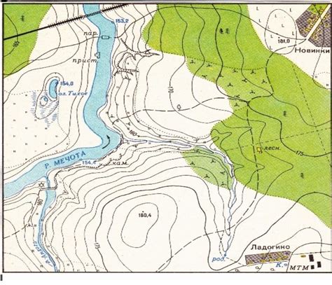 Используя топографическую карту ответьте на вопросы А Определите высоту холмов на карте Б