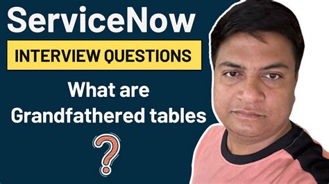 Servicenow Grandfathered Tables In Hindi Youtube