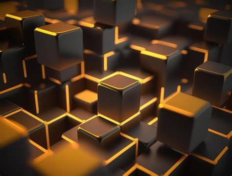 Premium Ai Image 3d Futuristic Cubes Background Abstract Geometric Mosaic Square Tiles Pattern