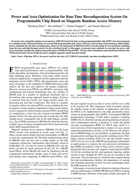 Pdf Power And Area Optimization For Run Time Reconfiguration System