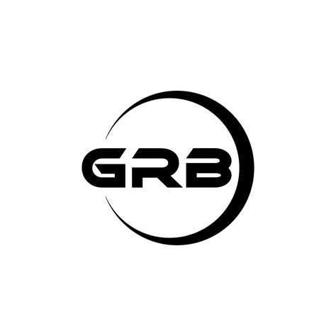 Grb Letter Logo Design In Illustration Vector Logo Calligraphy Designs For Logo Poster