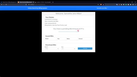 Simple Electricity Billing System Project In Php With Source Code And