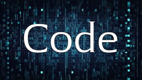 Code Text On A Binary Code Background Concept Of Coding And Programming