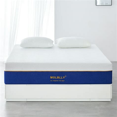Queen Mattressmolblly 12 Inch Cooling Gel Memory Foam Mattress In A