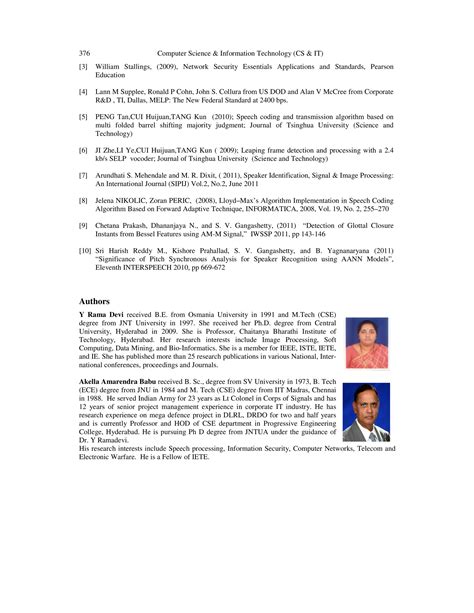 Symmetric Encryption Algorithm In Speech Coding For Defence