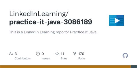 Github Linkedinlearningpractice It Java 3086189 This Is A Linkedin Learning Repo For