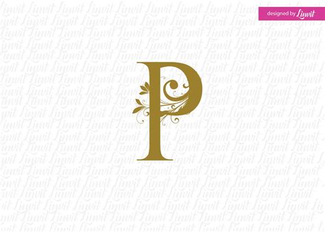 P Monogram P Letter P Font Branding And Logo Templates ~ Creative Market