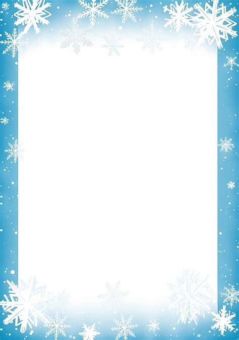 Printable Snowflake Border Printablelib