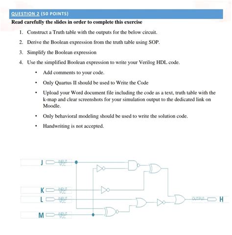 Solved Question 1 50 Points A Boolean Function F Is