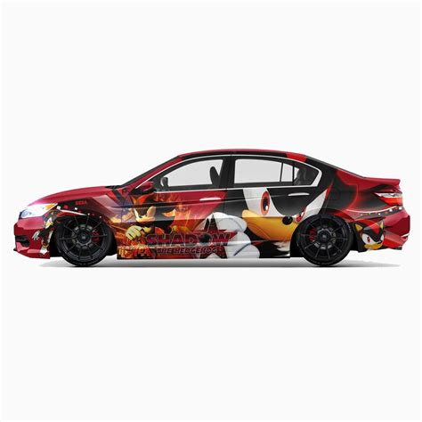 🔴💨 Shadow And Sonic The Hedgehog Car Wrap Printwrapusa