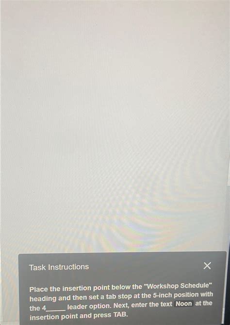 Solved Task Instructionsplace The Insertion Point Below The