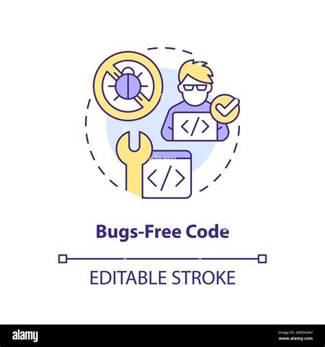 Bugs Free Code Concept Icon Stock Vector Image And Art Alamy