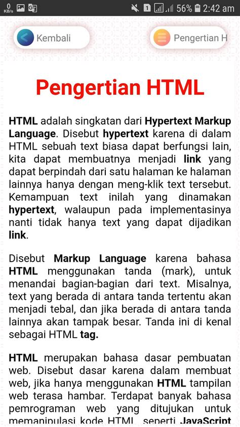 Download Do Apk De Belajar Ngoding ~ Learning Htm Para Android