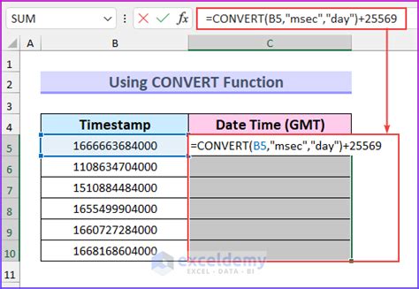 How To Convert 13 Digit Timestamp To Date Time In Excel 3 Methods