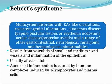 Aphthous Ulcer Oral Medicine And Radiologypptx