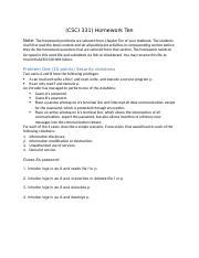CSCI 331 Homework Ten Security Violations Sandboxes Salted Course Hero