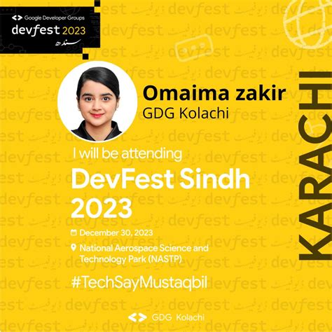 Omaima Zakir On Linkedin Devfestsindh Gdgkolachi Techinnovation Techsaymustaqbil