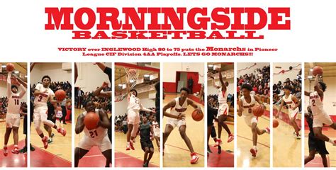 Playoff Here We Come Morningside High School